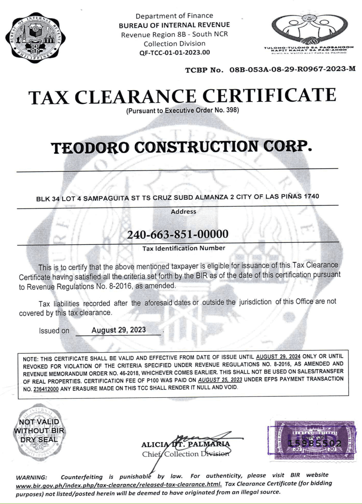ABOUT US – Teodoro Construction Corp